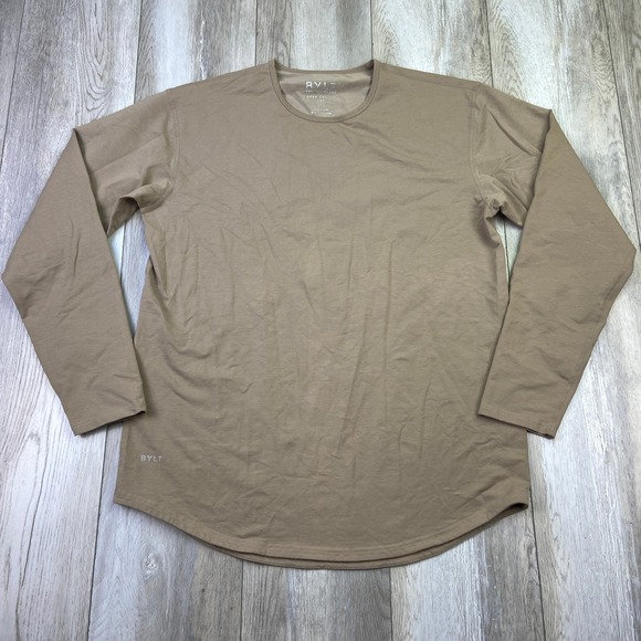 BYLT Basics | Shirts | Bylt Drop Cut Lux Shirt Mens Xl Brown Long ...